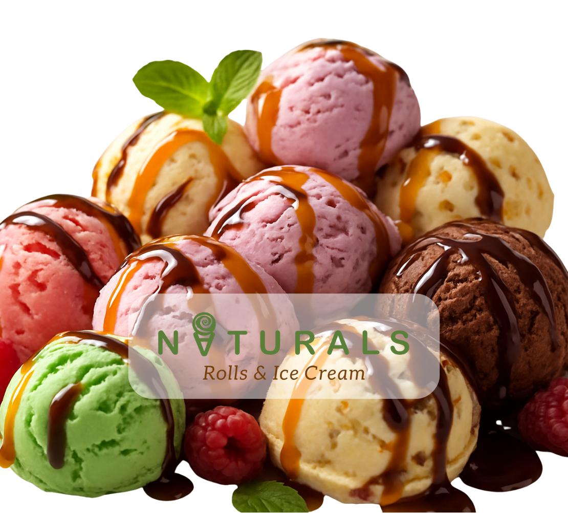 Ice Cream at Naturals Rolls & Ice Cream, Frisco, TX